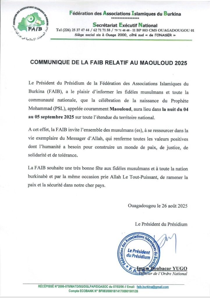 Mouloud 2025: La naissance du Prophète sera célébrée dans la nuit du 4 ...