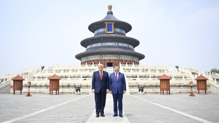 Chine : Le Président Xi Jinping et le Président américain Donald Trump ...